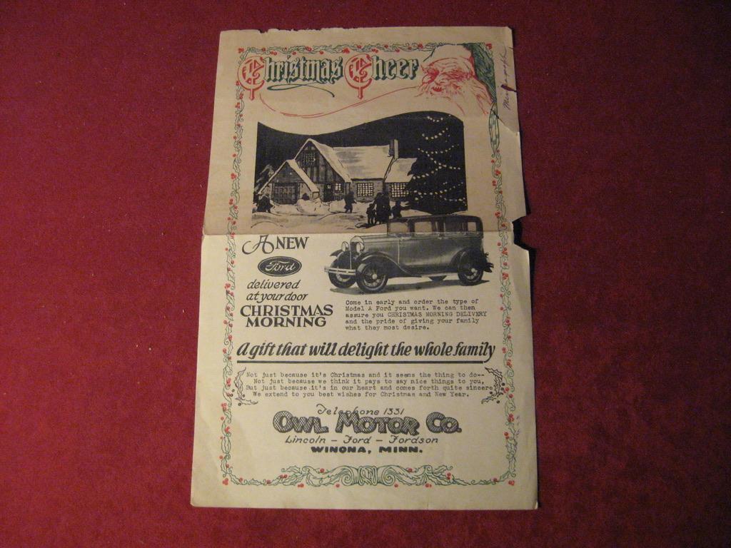 Art & Inspiration - Vintage Ford Christmas showroom & cards | The H.A.M.B.
