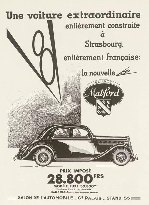 Matford (French Ford) - Period Photos - Pre WWII - Antique Automobile ...