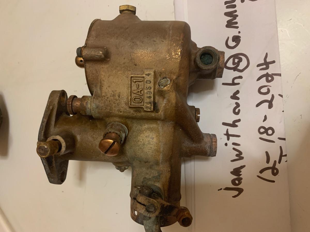 Stromberg bronze carburetor model 0A-1 - Parts For Sale - Antique ...