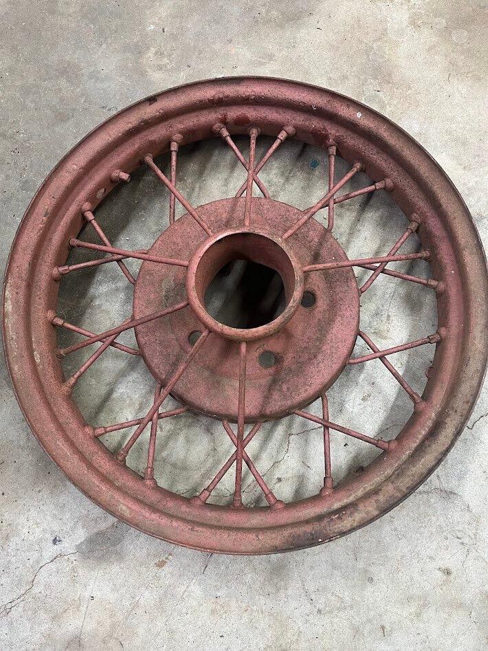 Ford Model A 19" LACED spoke wire wheel ?? - What is it? - Antique ...