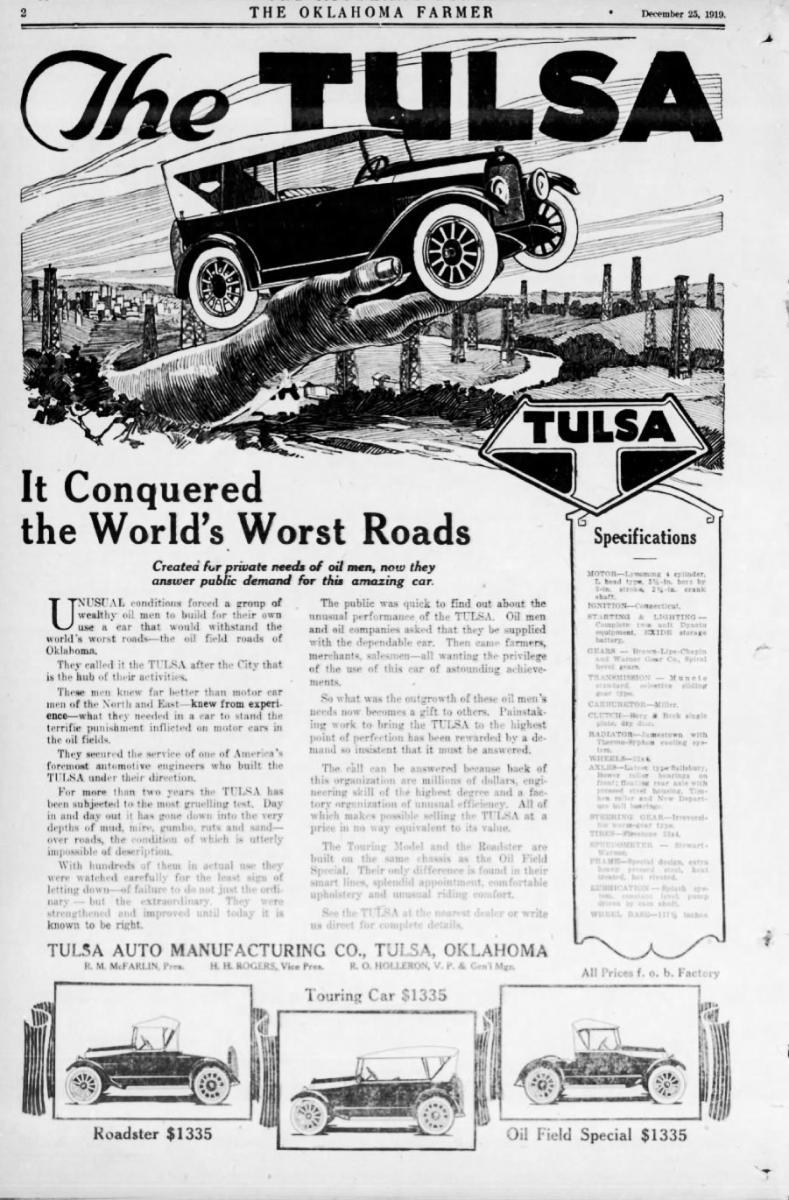 Tulsa 4 oilfield roadster? - What is it? - Antique Automobile Club of ...