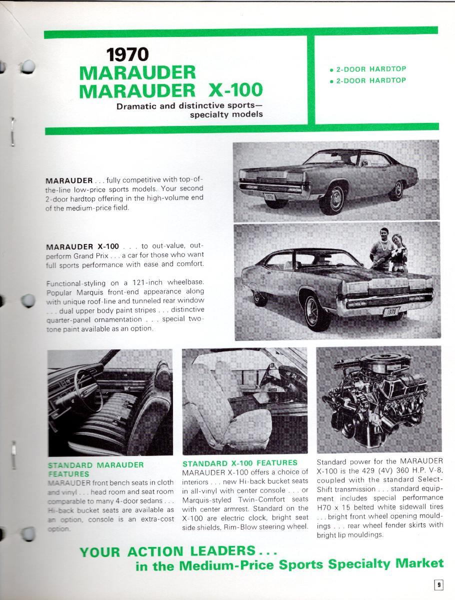 For Sale: (2) Mercury Marauders, 1969 X-100 & 1970 - Projects - $17,500 ...