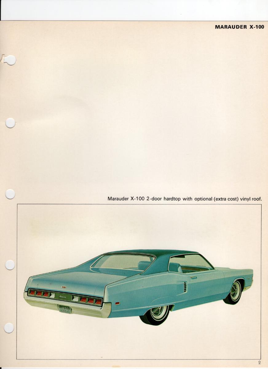 For Sale: (2) Mercury Marauders, 1969 X-100 & 1970 - Projects - $17,500 ...