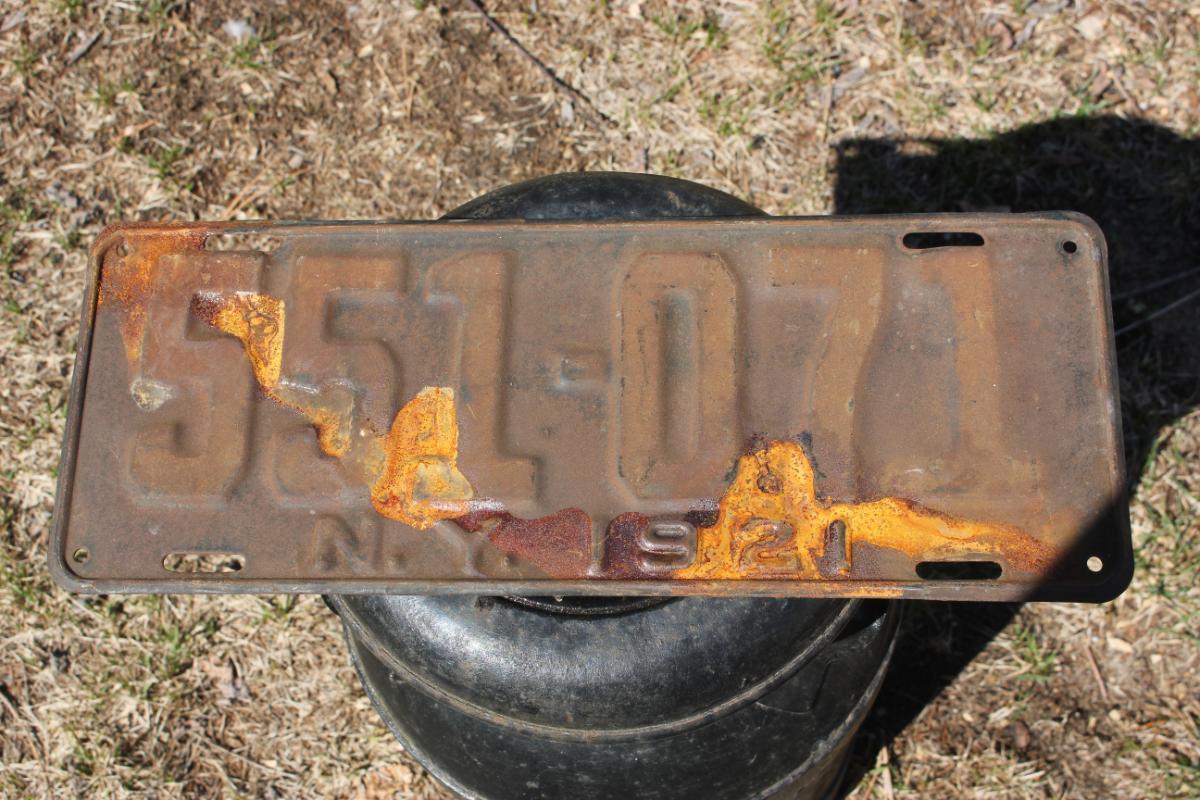 1921 New York State license plate restoration. - General Discussion ...