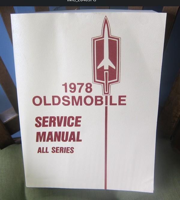 1978 Oldsmobile Factory Service Manual - All Series - Original OEM Shop ...