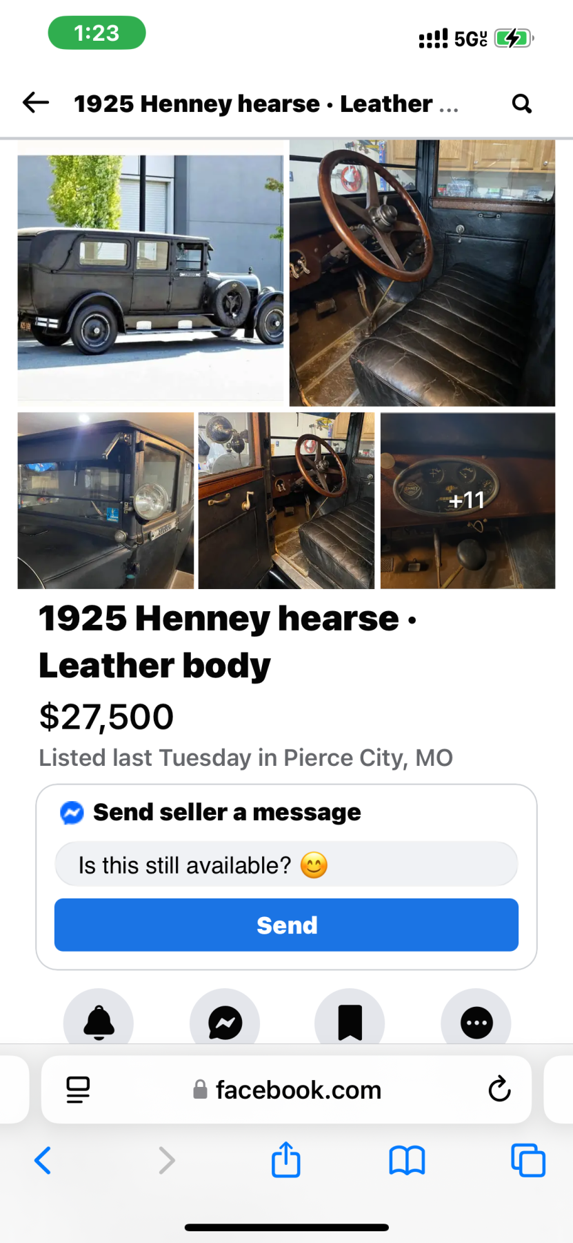 1925 Henney Hearse leather body, not mine. - "Not Mine" Automobiles For ...