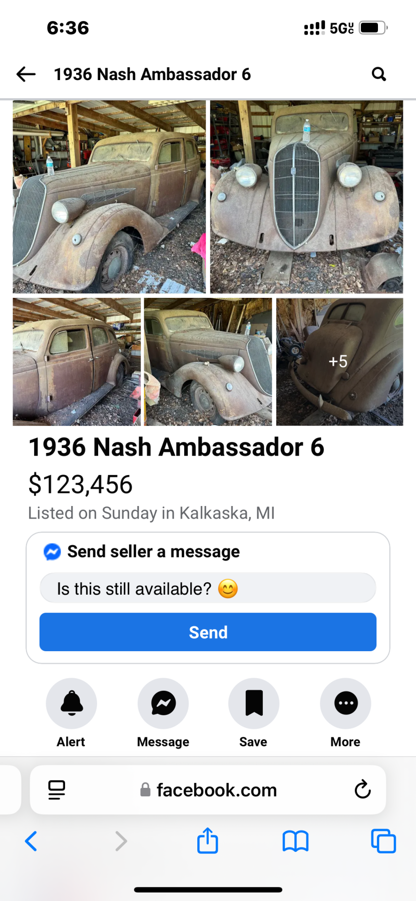 1936 Nash Ambassador 6, not mine. - "Not Mine" Automobiles For Sale ...
