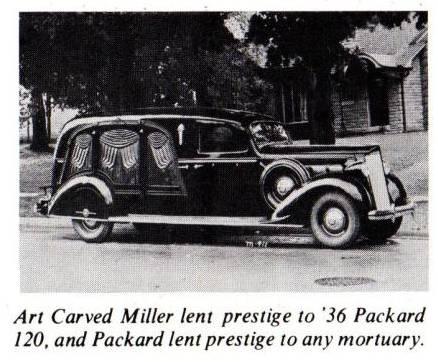 1936 Packard 120 Carved Panel Hearse by the A.J. Miller Company ...