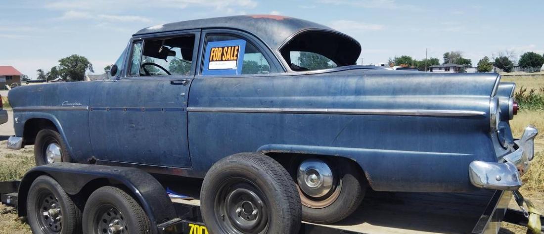 For Sale:1955 Ford Customline 2dr Sedan, 272 V8, 3-speed w/OD - Project ...