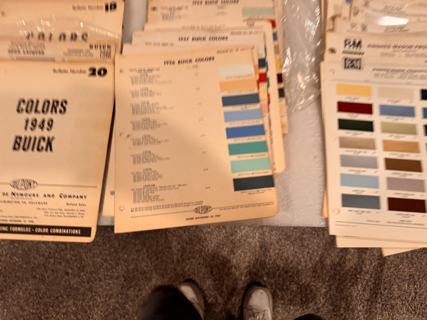FS. paint chip charts. 1940-1990. all makes and models. - Automobiles ...