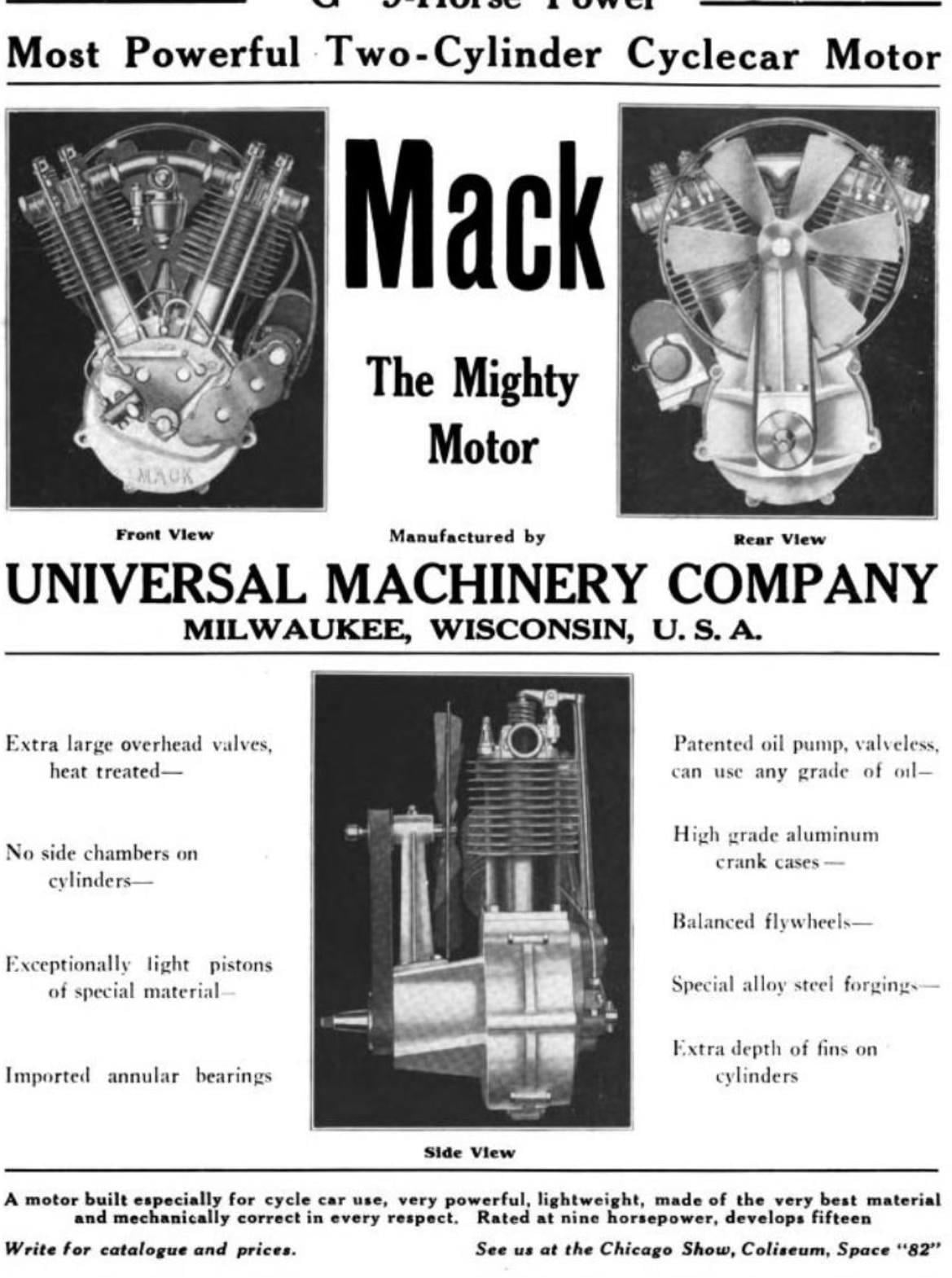 WTB Mack Cyclecar Engines and Parts - Parts Wanted - Antique Automobile ...