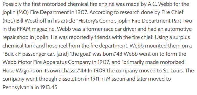 I Found this Fob, The Webb Motor Fire Apparatus Co. - General ...
