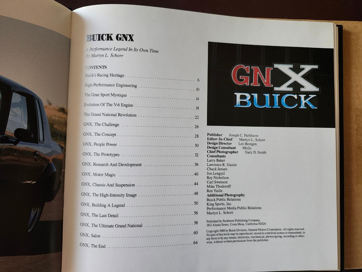 FS 1987 GNX Book - Buick - Buy/Sell - Antique Automobile Club of ...