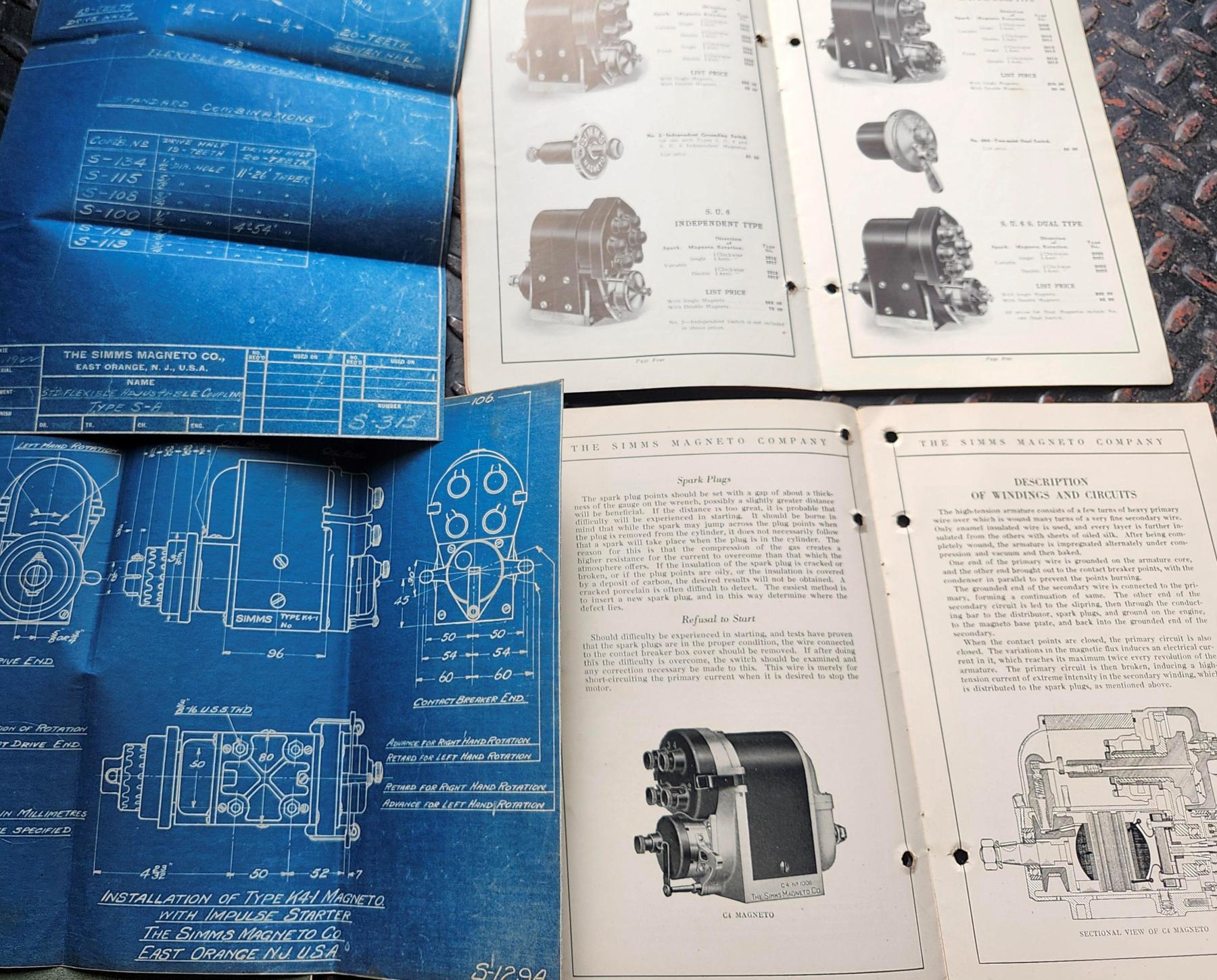 For Sale: Original Early Magneto Literature from Simms, Berling ...