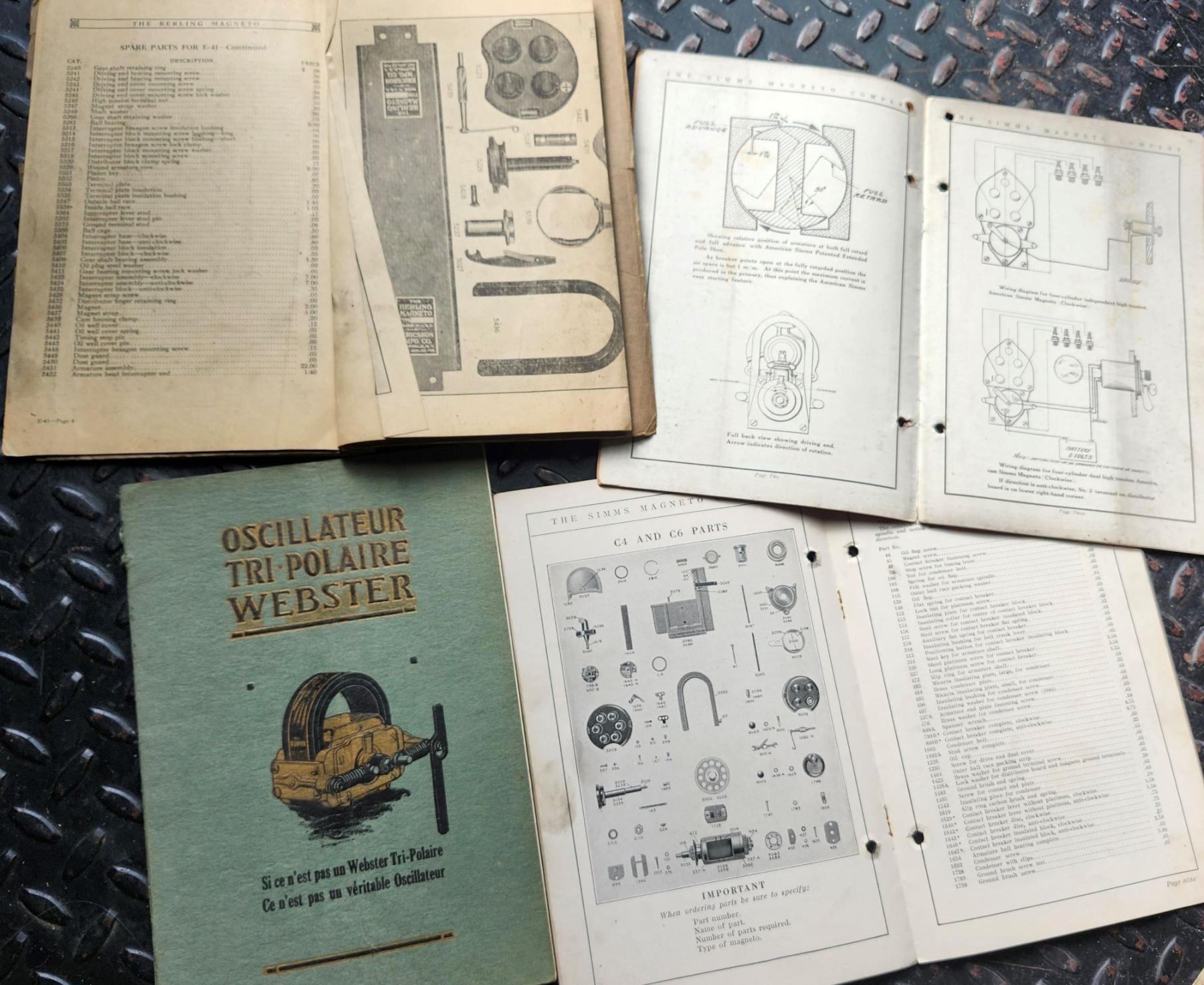 For Sale: Original Early Magneto Literature from Simms, Berling ...