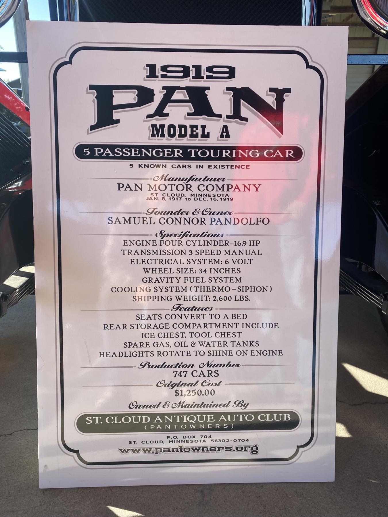 Pan Motor Co. - General Discussion - Antique Automobile Club of America ...