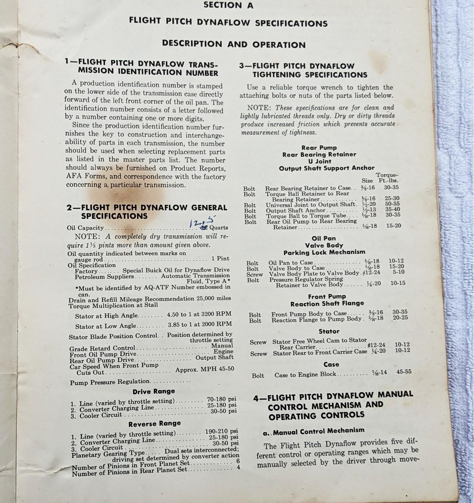 BUICK 1958 FLITCH PITCH DYNAFLOW MANUAL 156 PAGES - Automobiles and ...
