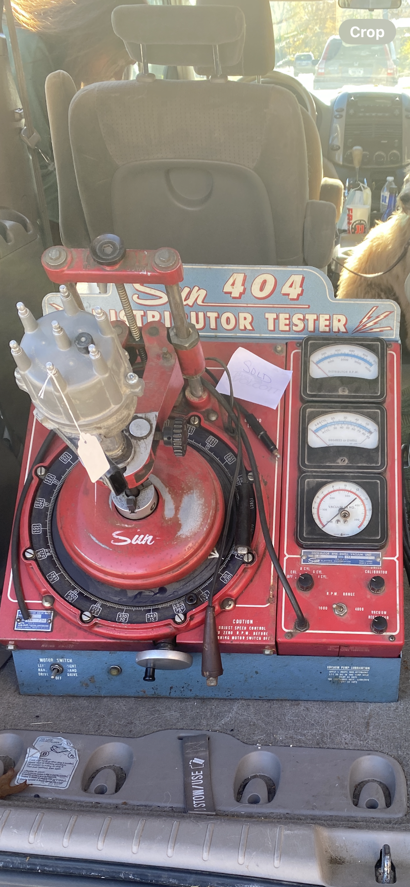 FS: Sun Master Motor Tester 6v / 12v -- rebuilt -- Hershey delivery ...