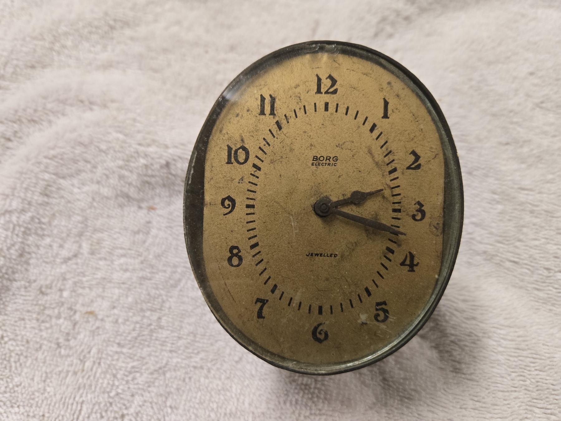 1920'S BORG ELECTRIC JEWELED CLOCK BRASS BODY - What is it? - Antique ...