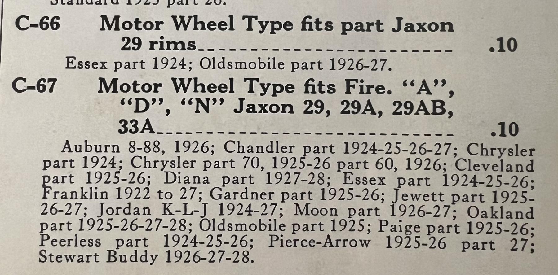 Wheel Rim Clamp Wedge ID - What is it? - Antique Automobile Club of ...
