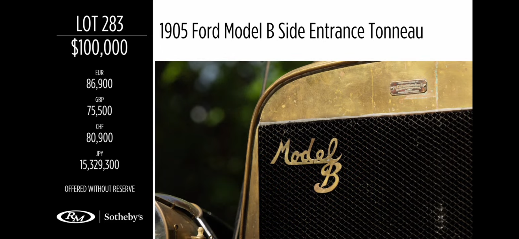1905 Ford Model B sells for 150K at Fall Hershey 2025 auction - General ...