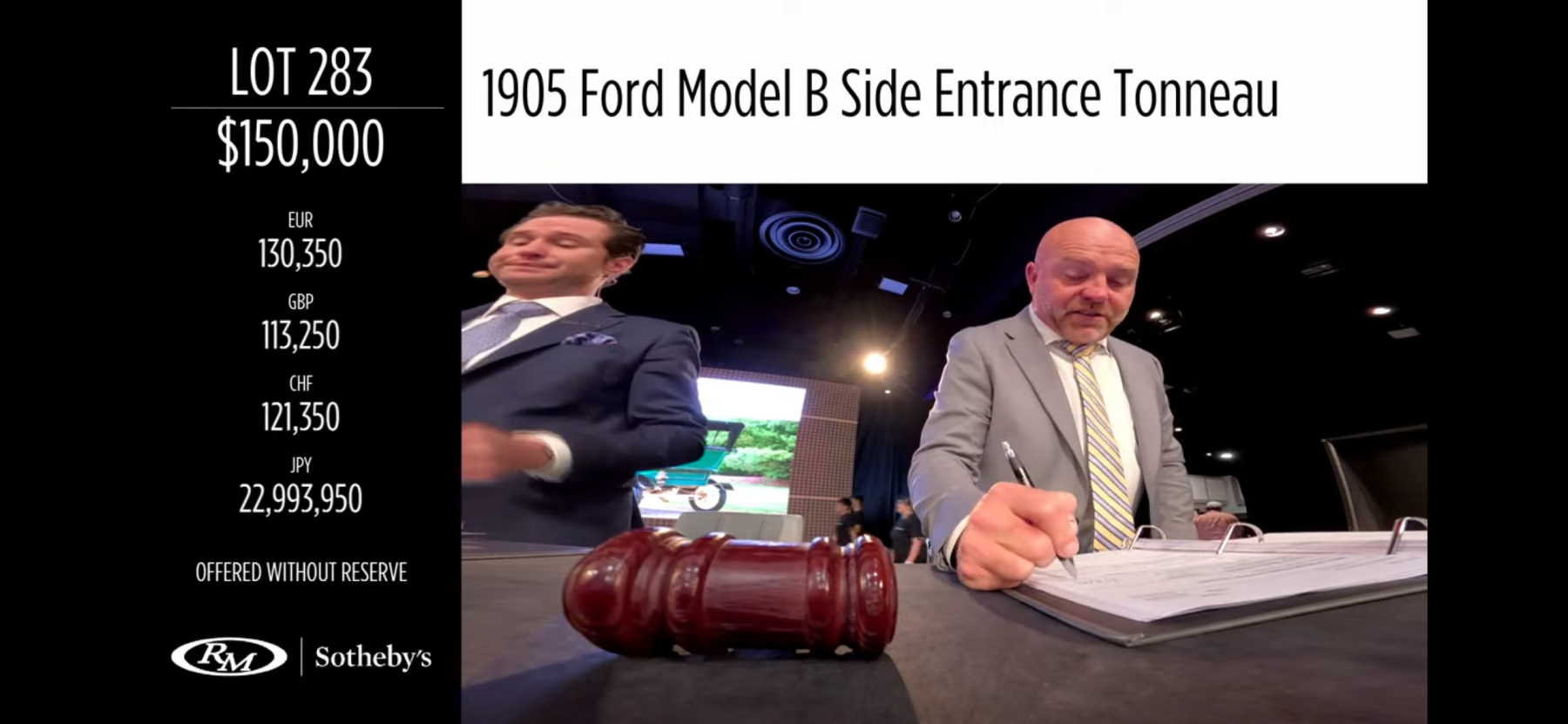 1905 Ford Model B sells for 150K at Fall Hershey 2025 auction - General ...