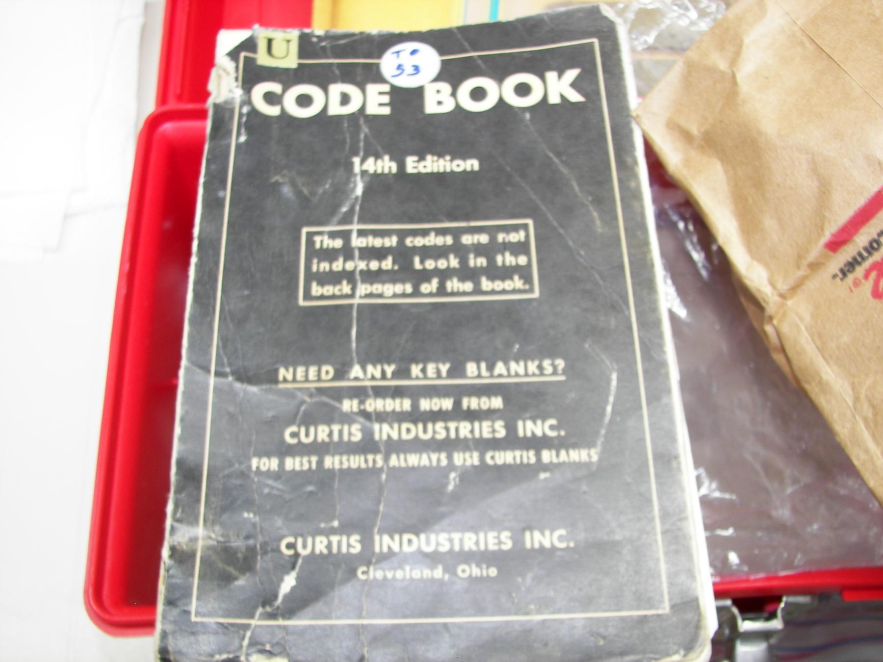 For Sale Curtis Key Clipper, Code Book & Misc. Lock & Key Parts ...