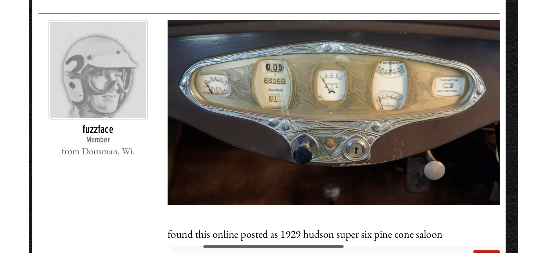 What does this art deco dashboard cluster fit? - What is it? - Antique ...