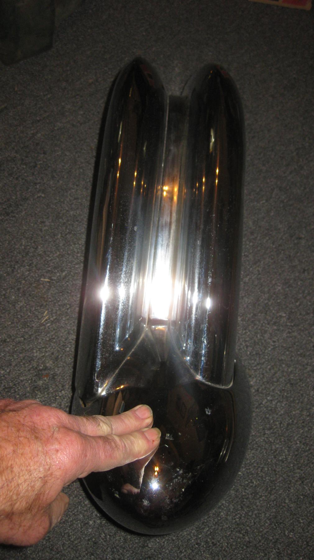 Show quality 1955 Buick front bumper bullet & extension, for sale ...