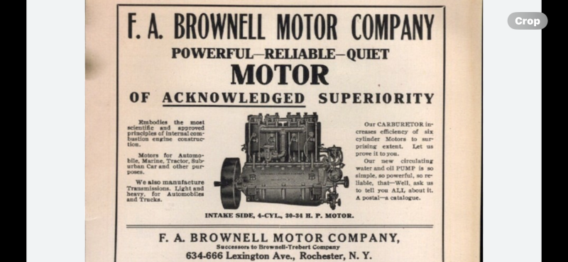1908 Brownell 40 plus HP engine for brass era race car racer. $5,000 ...