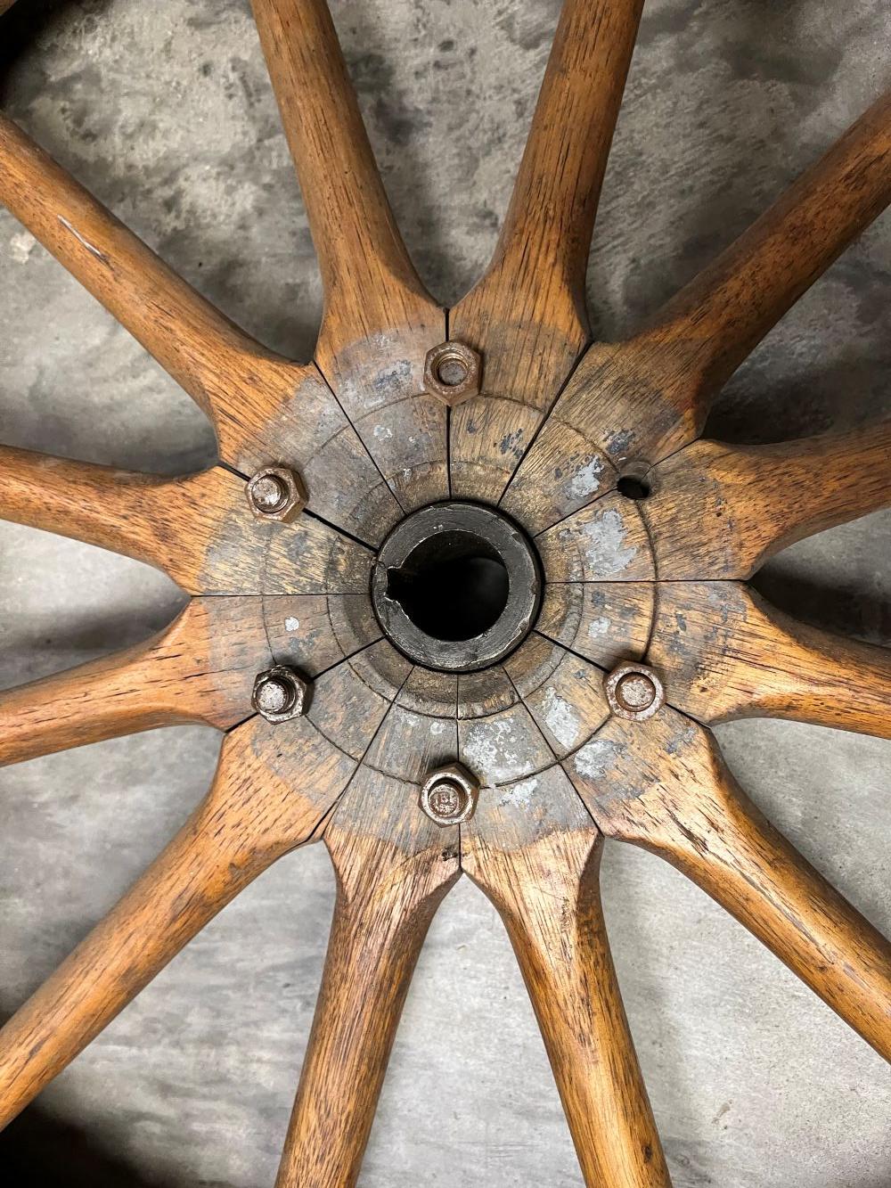 F/S superb set of four 28x 3 tire size, clincher rims, wood spoke ...