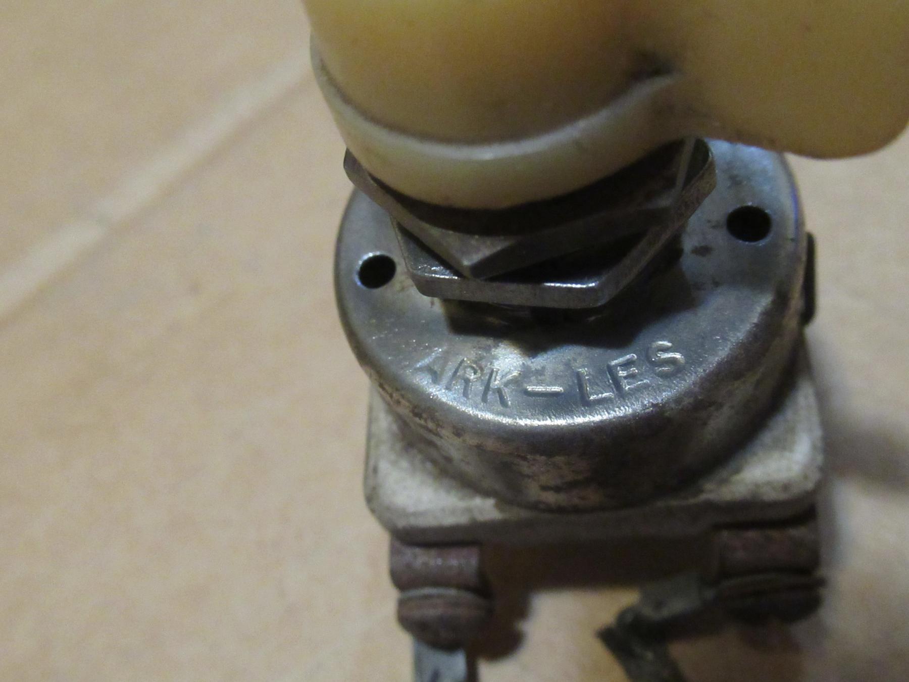Heater or Light Control Switch 1940's ? - What is it? - Antique ...