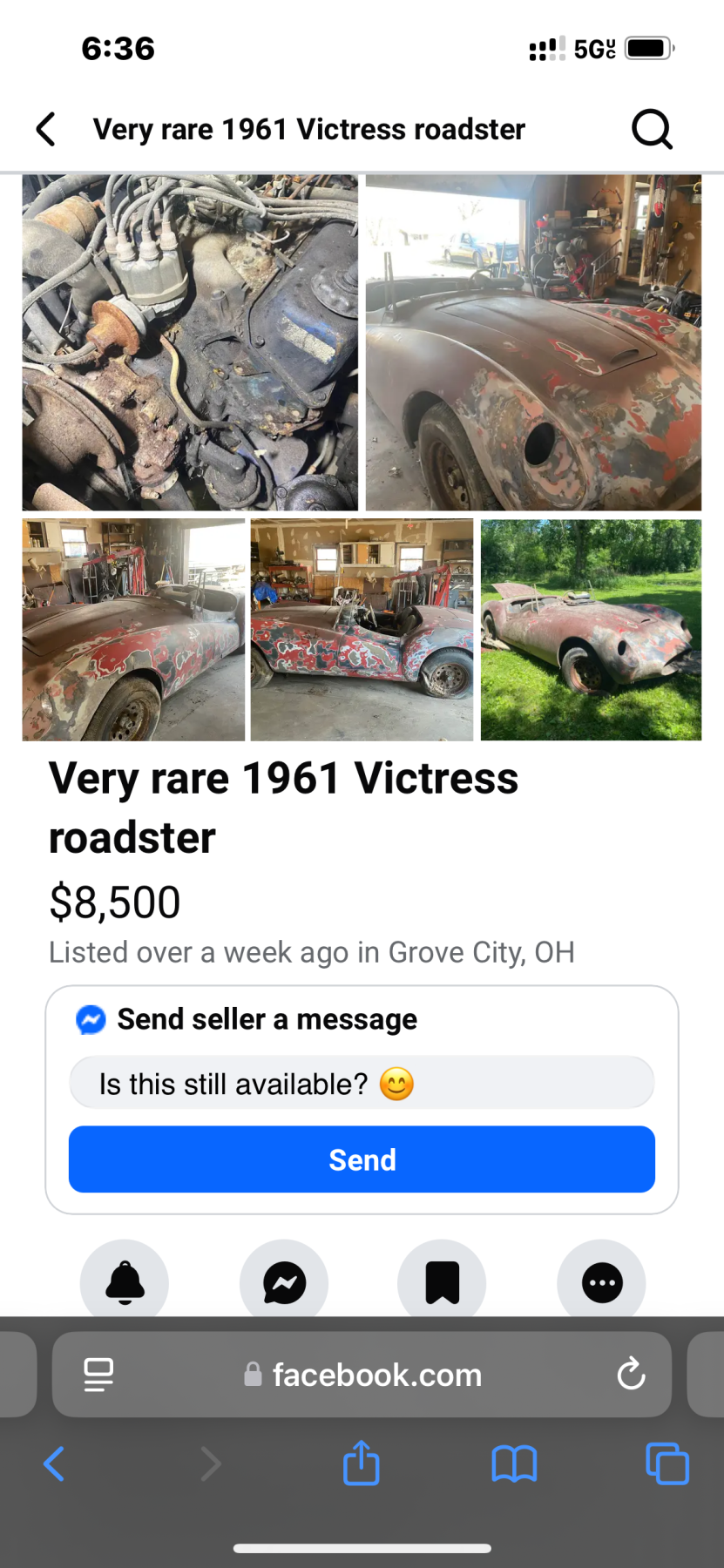 Very rare 1961 Victress roadster, not mine. - "Not Mine" Automobiles ...