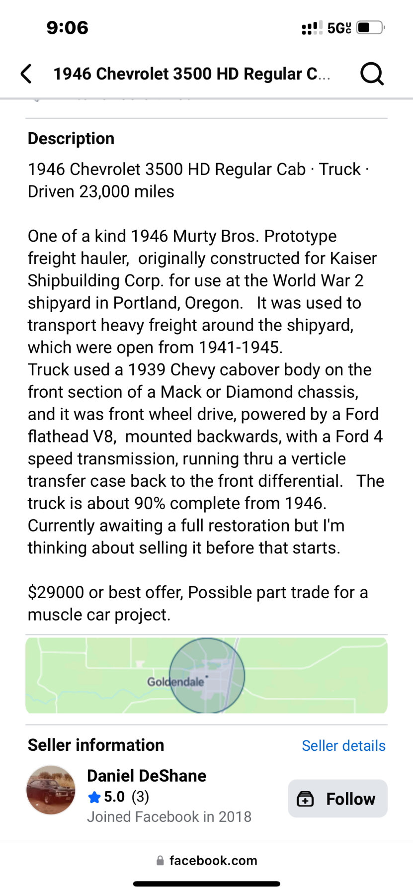 1946 Chevrolet 3500 HD Regular Cab, not mine. - "Not Mine" Automobiles ...