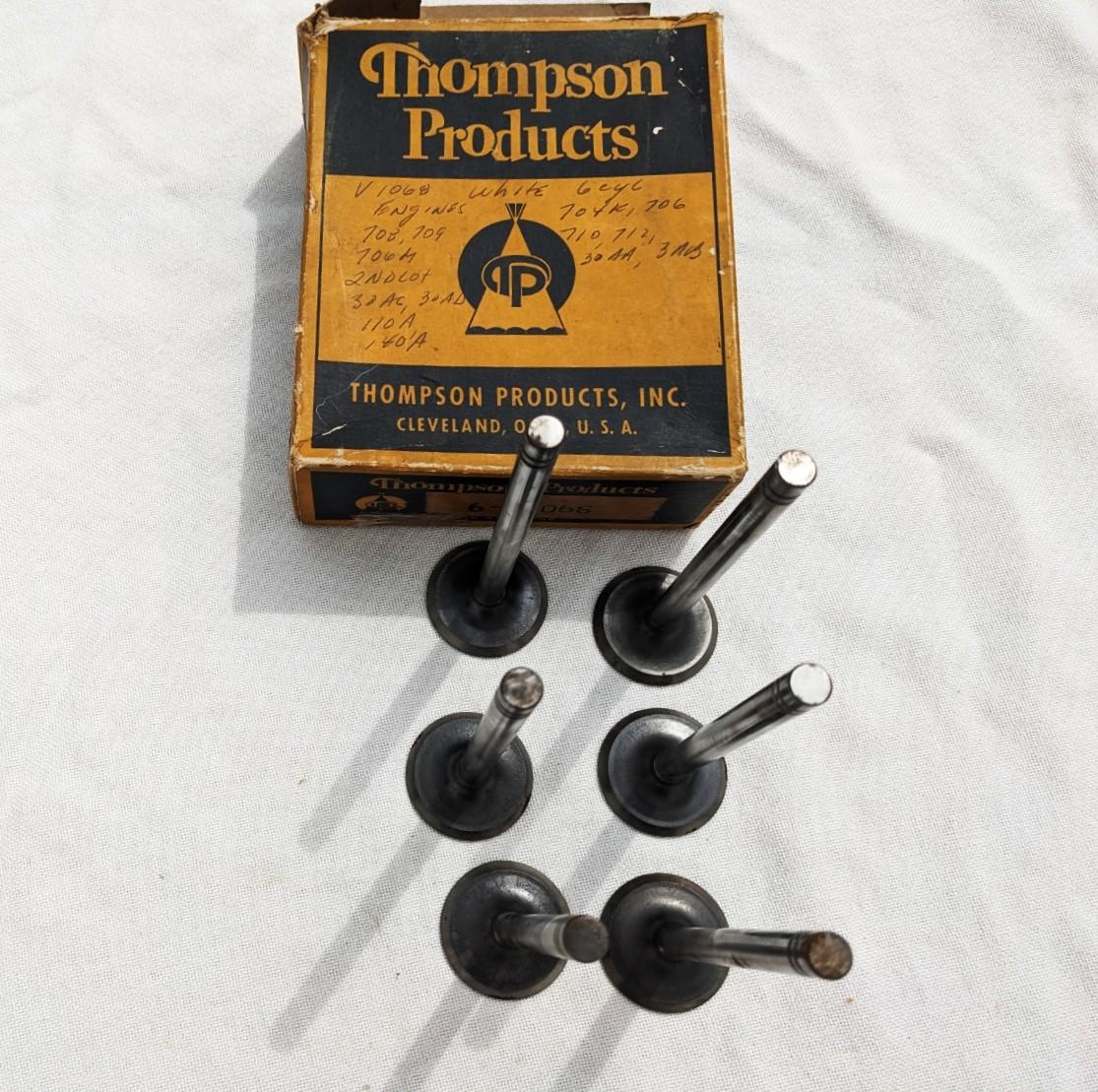 WHITE NOS 6 EACH INTAKE VALVES #V-1068 .REFER PICTURES FOR APPLICATIONS ...