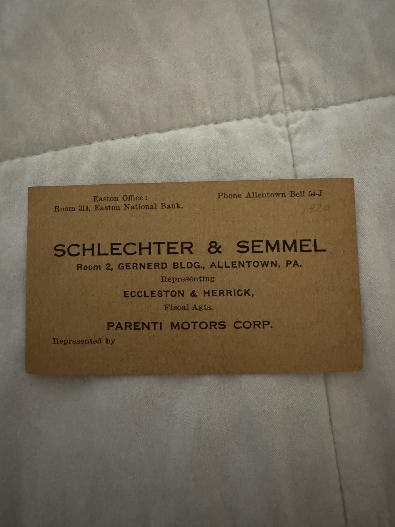 The Parenti - Period Photos - Pre WWII - Antique Automobile Club of ...