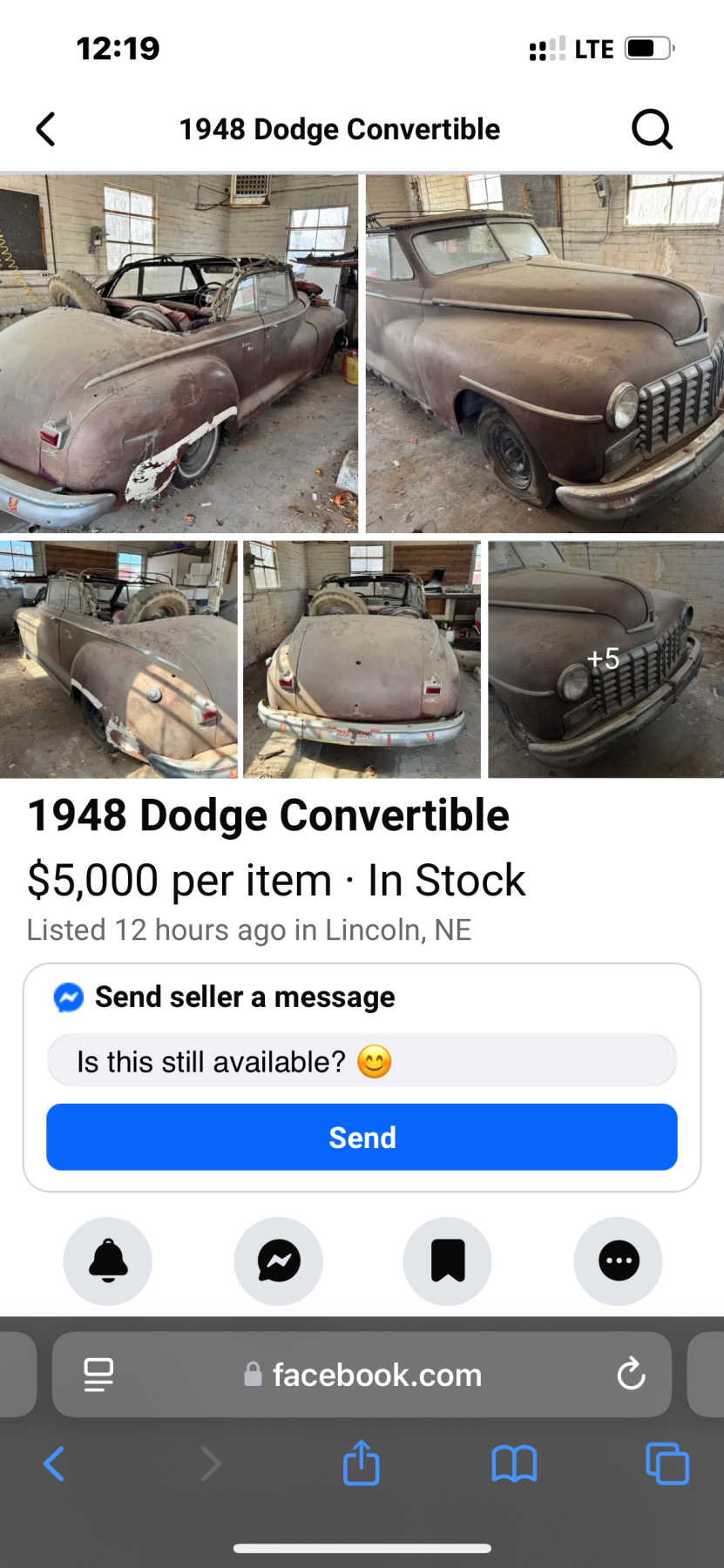 1948 Dodge convertible, not mine. - "Not Mine" Automobiles For Sale ...