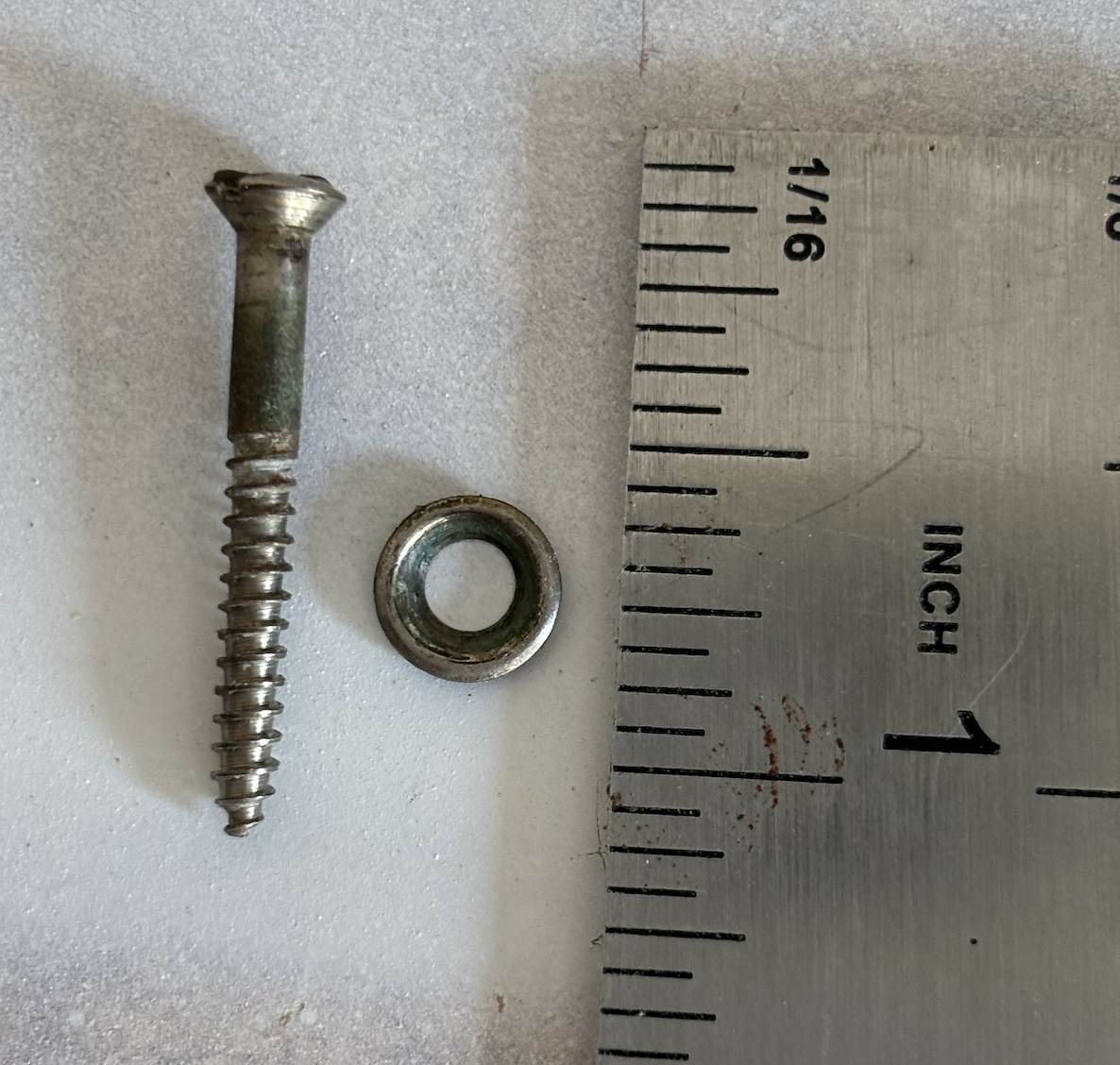 I'm looking for a source of small slotted screws and finishing washers ...