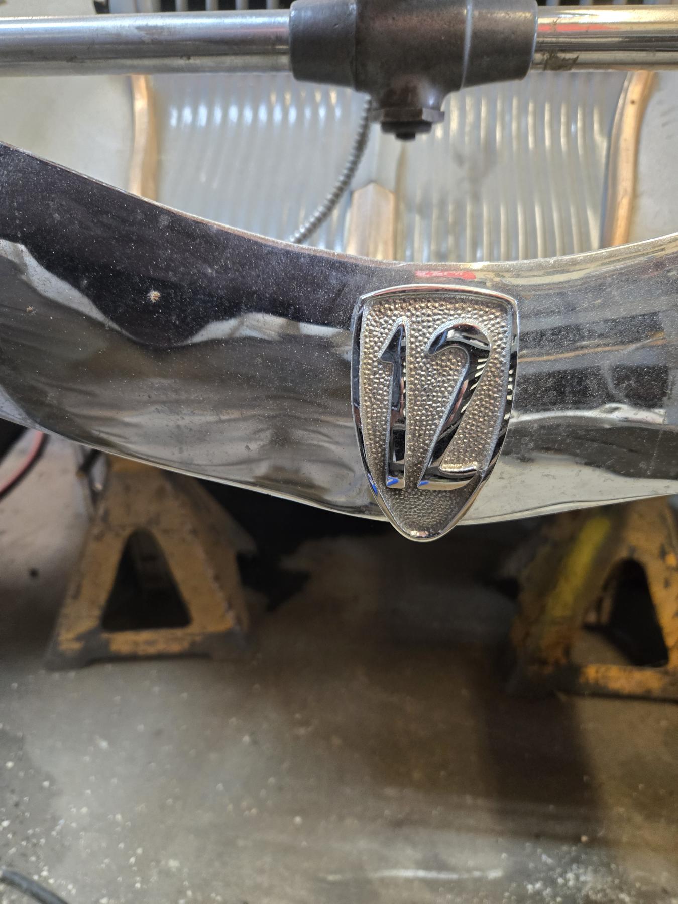 1931-33 Auburn V-12 161A Center bumper emblems - Auburn Cord Duesenberg ...