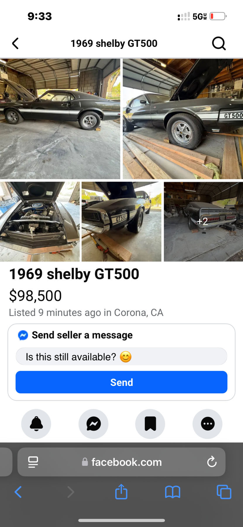 1969 Shelby GT500, not mine. - "Not Mine" Automobiles For Sale ...