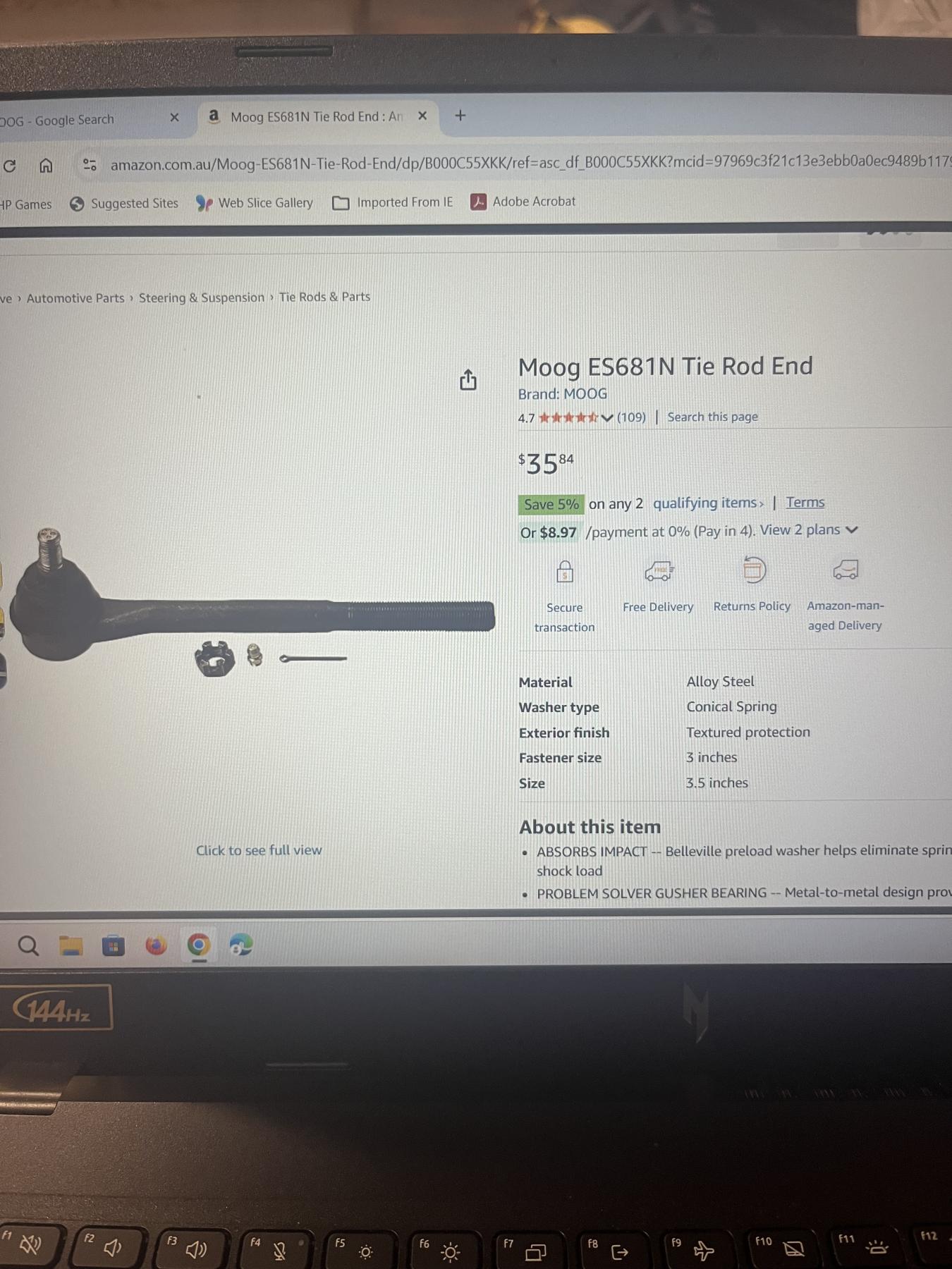 1957 Buick Special inner tie rod - Buick - Post War - Antique ...