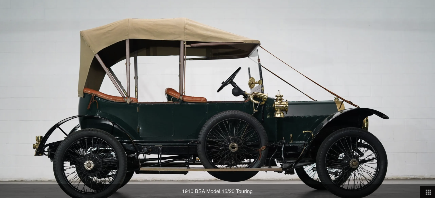1910 BSA Model 10/20 | Wolfe's Auto Auctions | auction April 24, 2026 ...