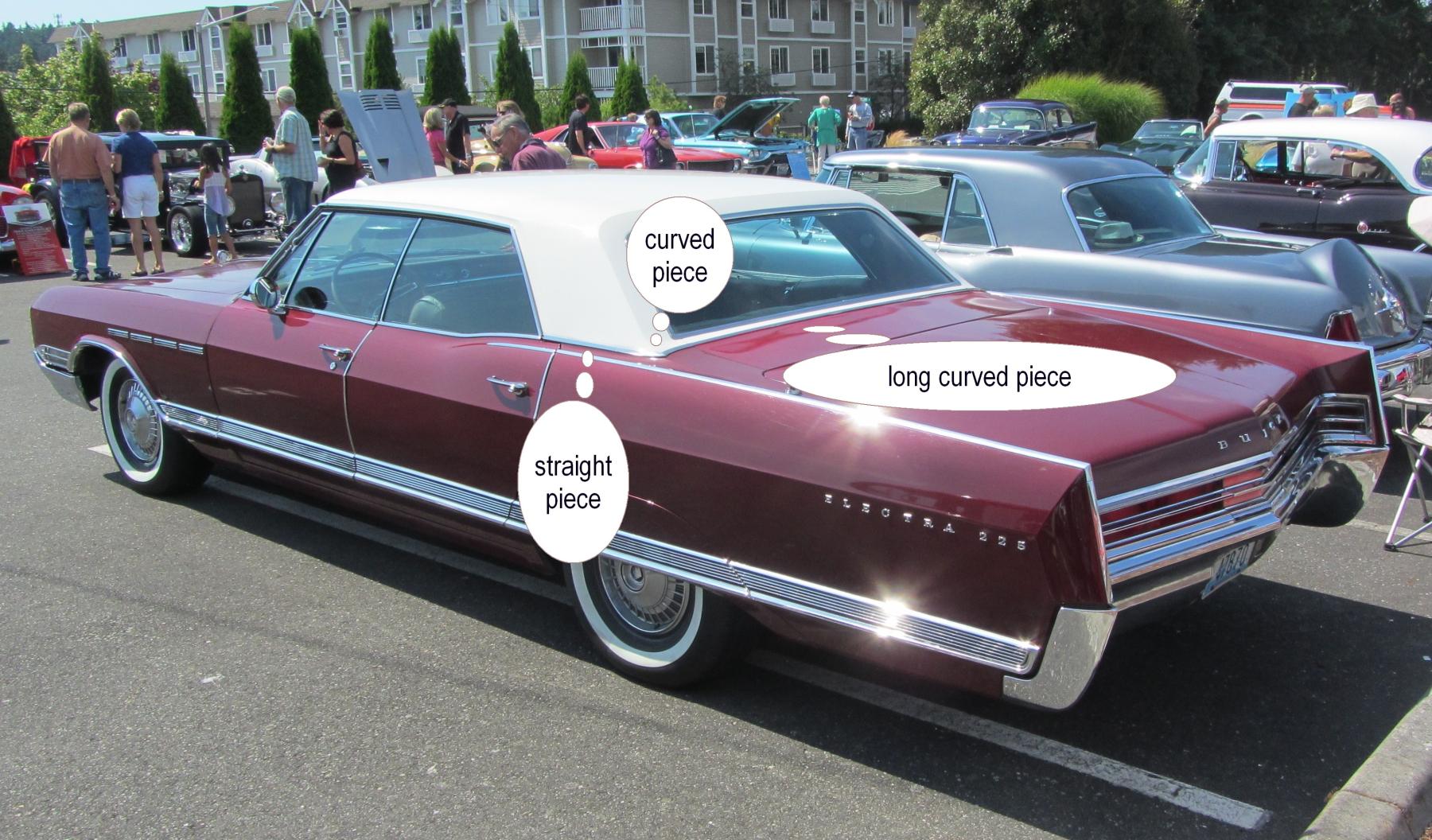 For sale - 1965 Buick Electra 225 vinyl top trim pieces, hardware ...