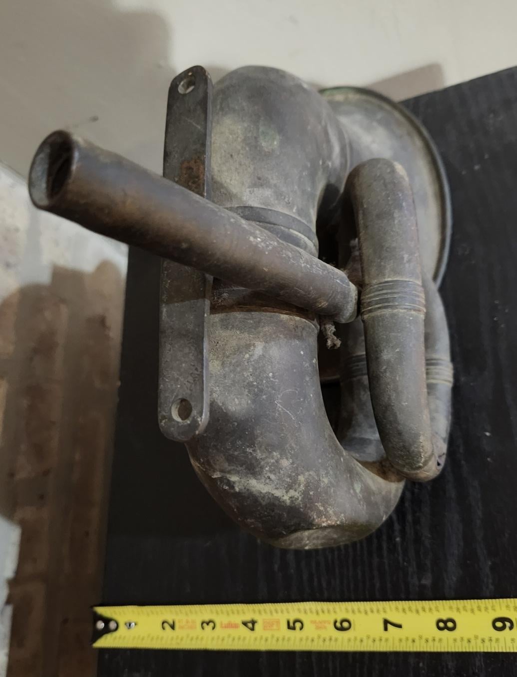For Sale: Early Large Triple Twist Brass Bulb Horn - HCCA General ...