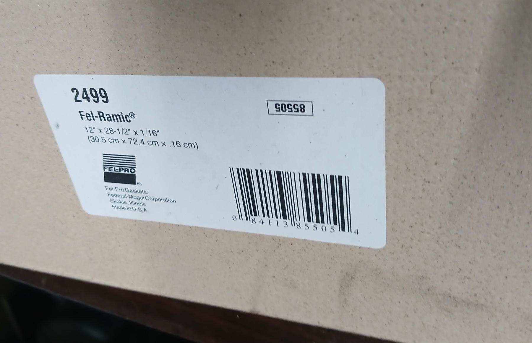 Cutting holes in high-temp Fel-ramic gasket material? - General ...