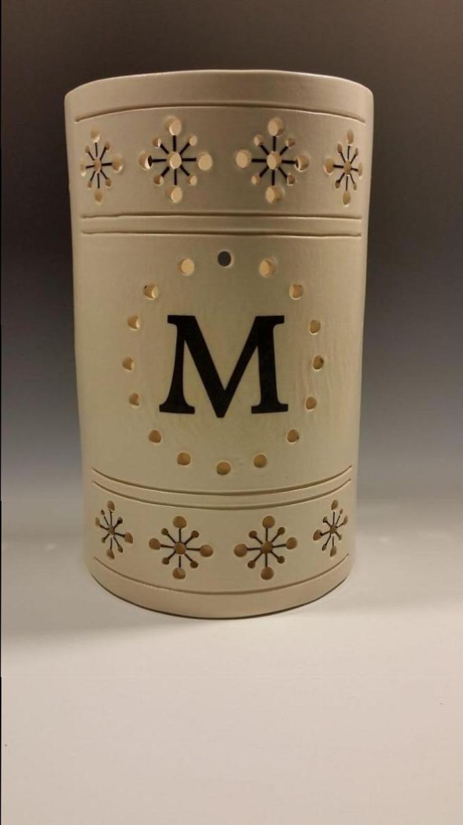 Stenciled Monogram - Browse Member Galleries - Ceramic Arts Daily Community