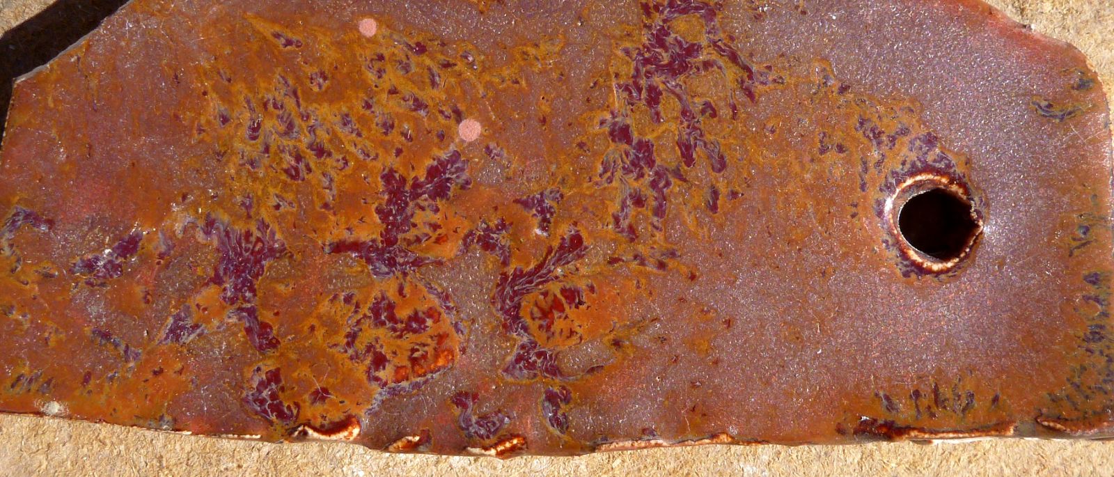 Floating Red (aka Amaco Ancient Jasper) layer on Amaco Firebrick Red ...