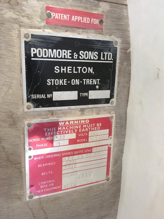 Problem with Podmore Alsager wheel - Equipment Use and Repair - Ceramic ...