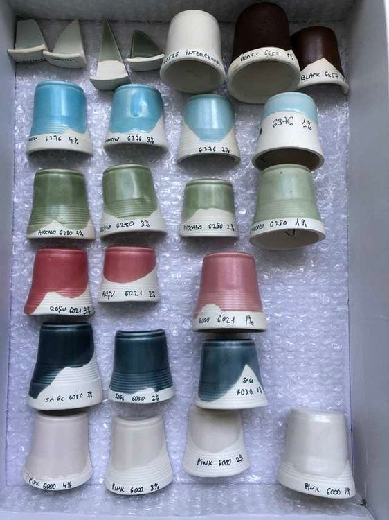 Mason stains samples - Clay and Glaze Chemistry - Ceramic Arts Daily ...