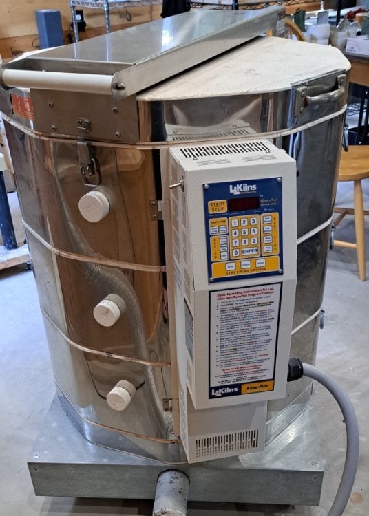 SOLD - Bailey Slab Roller, L&L Easy Fire e23T-3 Kiln, Bailey Extruder ...